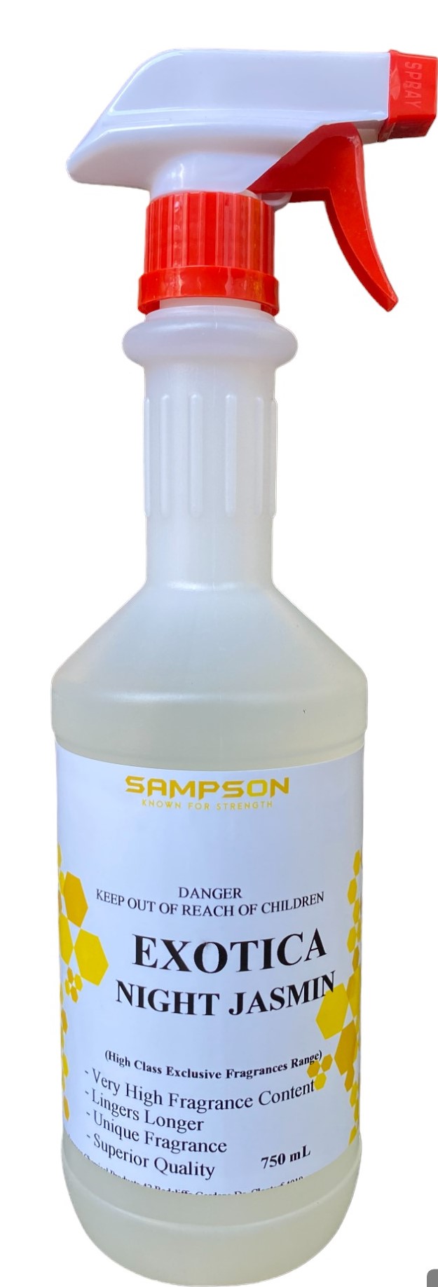 Sampson 750ml Exotica Air Fresh Spray. Night Baby Powder - KC Supplies